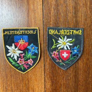 Other | Vintage Liechtenstein Switzerland Fabric Patches | Poshmark
